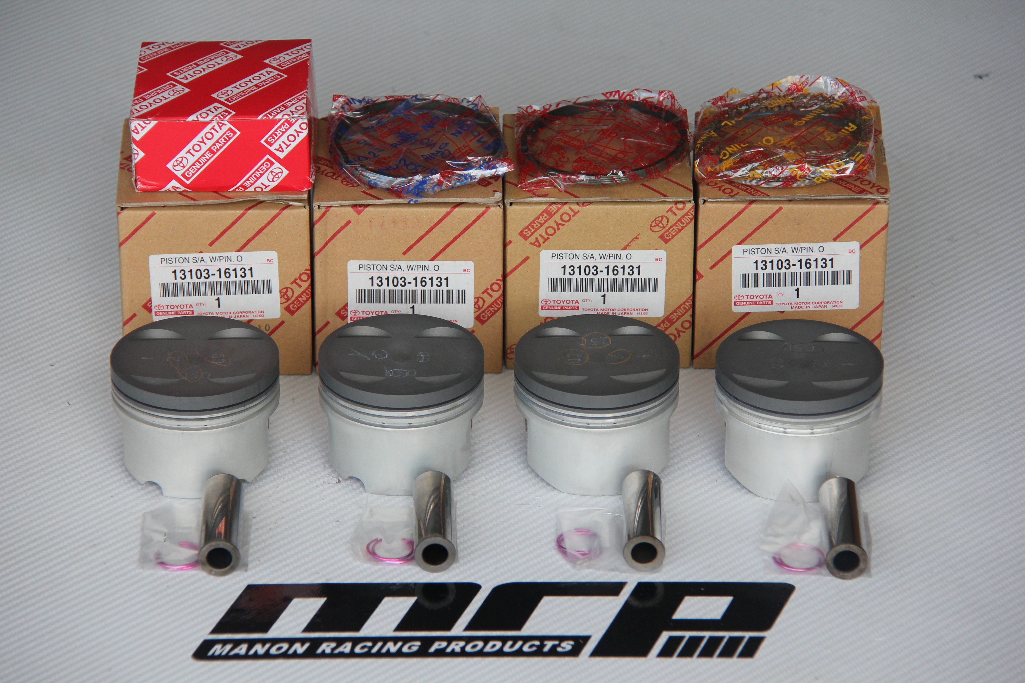 4agze OEM Piston Set | Manon Racing Products